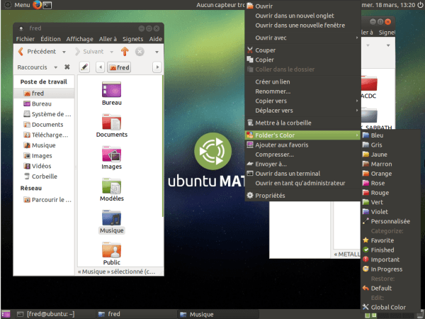Ubuntu : changer les couleurs des dossiers facilement avec l’extension Folder-Color | memo-linux.com