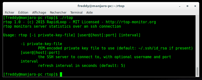 rtop : petit outil de monitoring à travers ssh | memo-linux.com