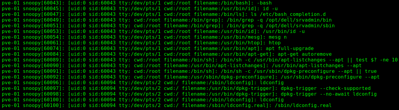 snoopy : surveiller toutes les commandes exécutées sur un système Linux ...
