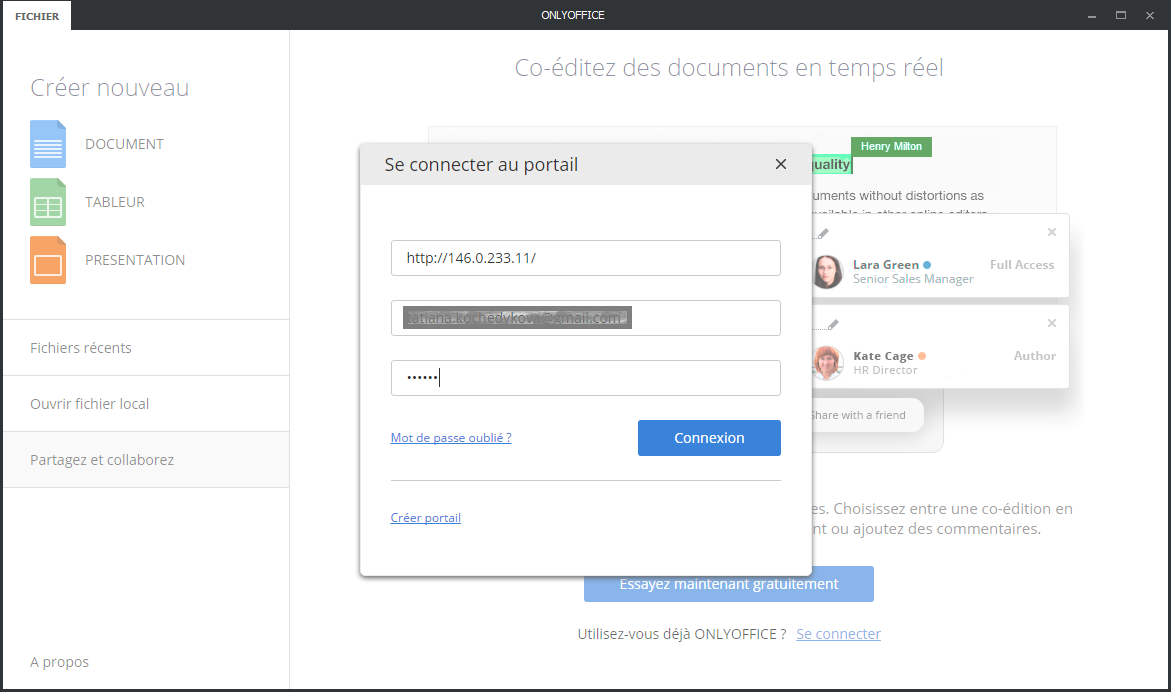 Installer ONLYOFFICE Desktop Editors sous Linux et connecter à la ...