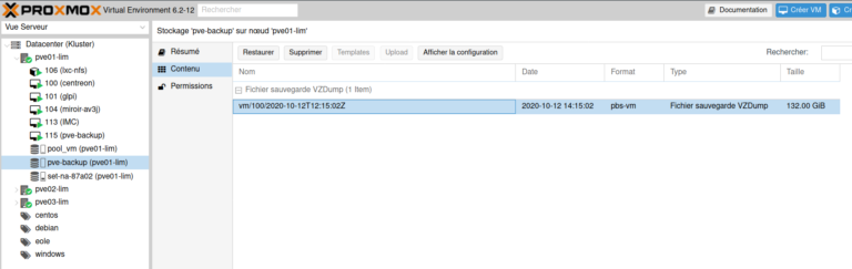 Proxmox Backup Server : installation et configuration | memo-linux.com