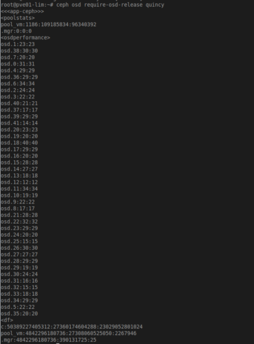 proxmox : upgrade Ceph Pacific vers Quincy | memo-linux.com