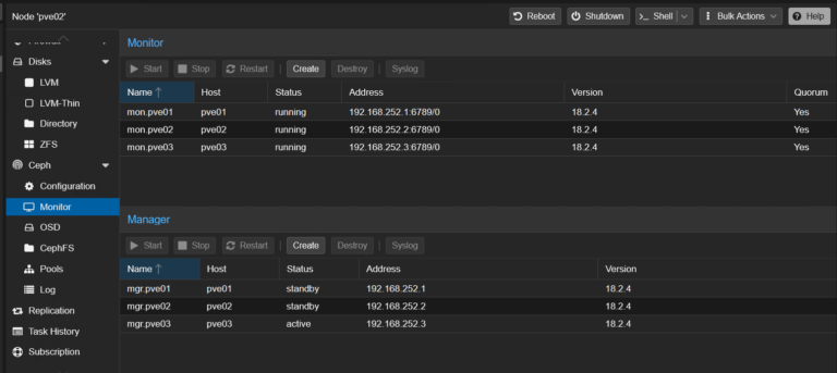 Proxmox 8 cluster HA + Ceph | memo-linux.com
